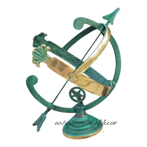 Armillary Sundial Garden Sculpture Vintage Outdoor Yard Decor Ornament ...