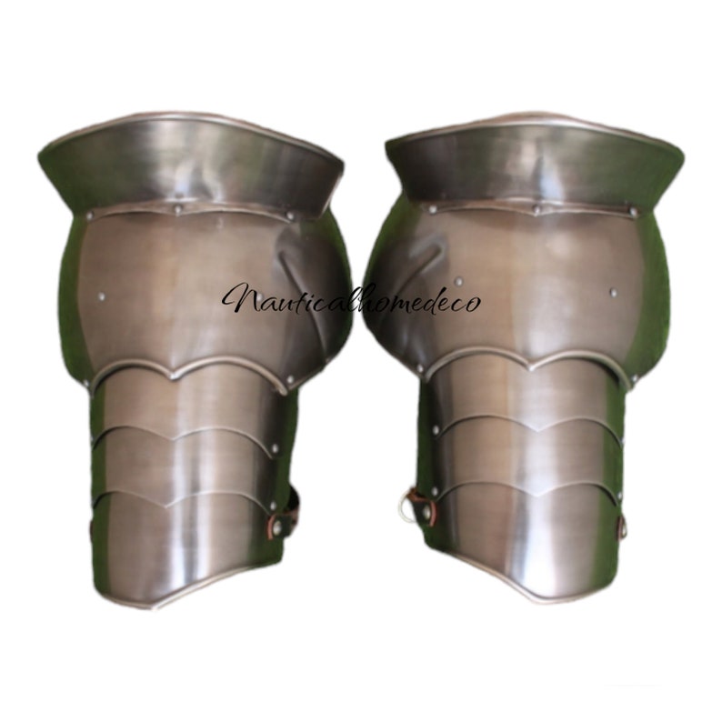 Medieval Knight Armor Gorget With Pauldrons Roman Cuirass Steel Knight ...