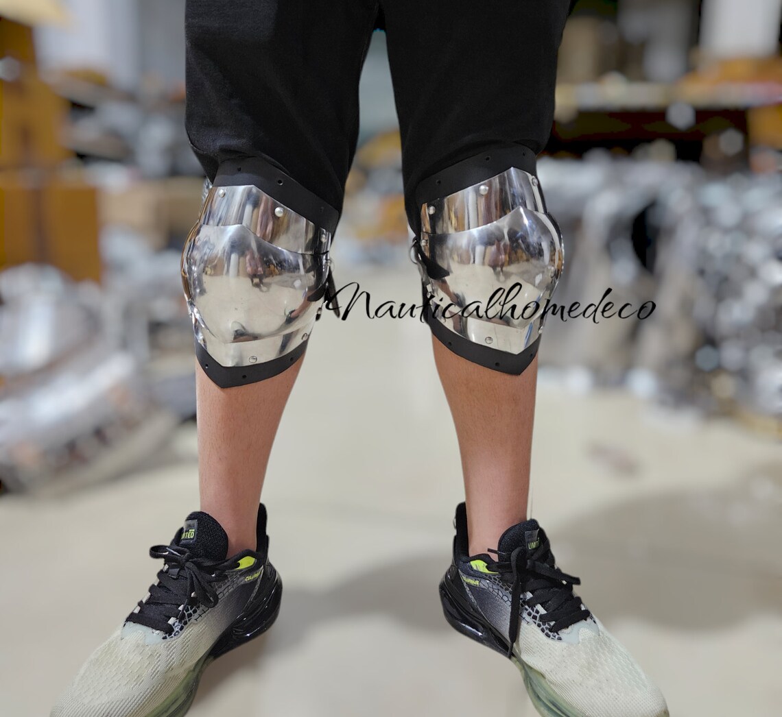 Medieval Steel Leg Knee Cops & Groin Buhurt Fighter Crotch for Fantasy ...