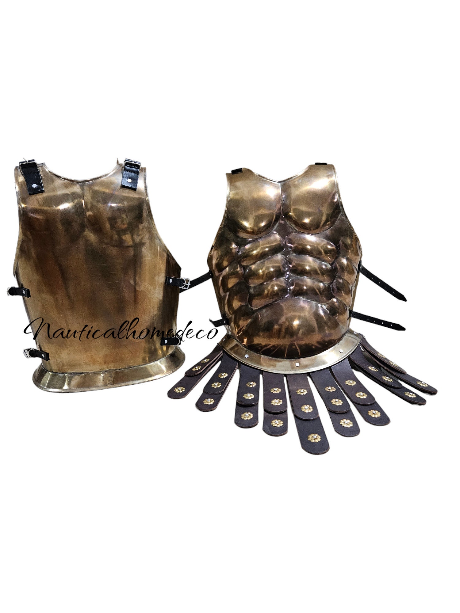 Medieval Knight Muscle Armor Breastplate With Leather Belt Roman ...