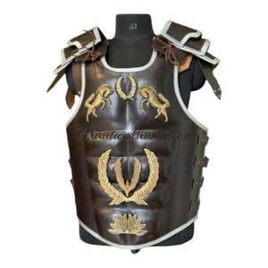 Medieval Knight Chest Plate Armor Leather Chest Plate Jacket Roman ...