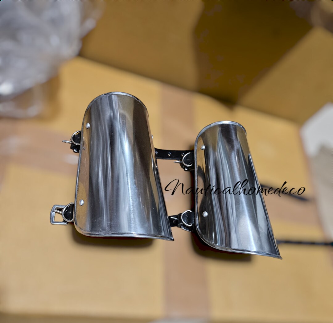 Custom Engraved Arm Guard Armor Handcrafted Medieval Bracer Set for ...