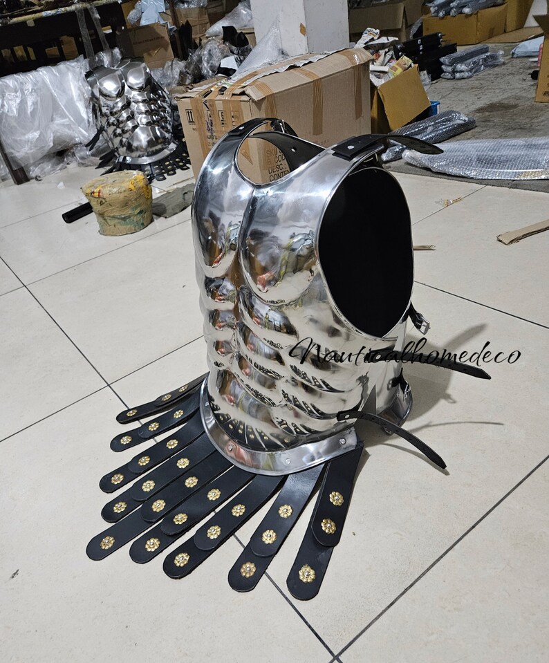 Medieval Roman Muscle Armor Breast Plate With Leather Belt, Roman ...