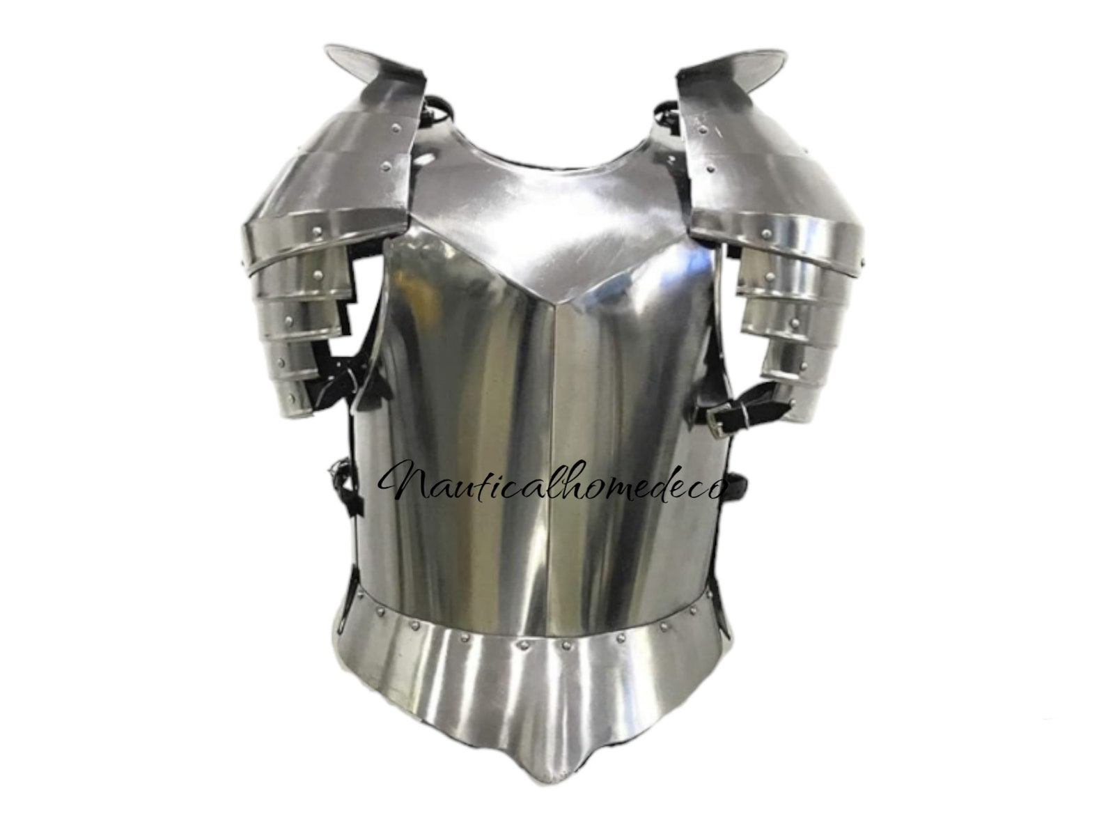 Medieval Knight Muscle Armor Chest Plate & Pauldrons Roman Cuirass ...