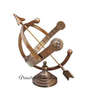 Vintage Garden Sundial Sculpture Armillary Unique Garden Decor Yard ...