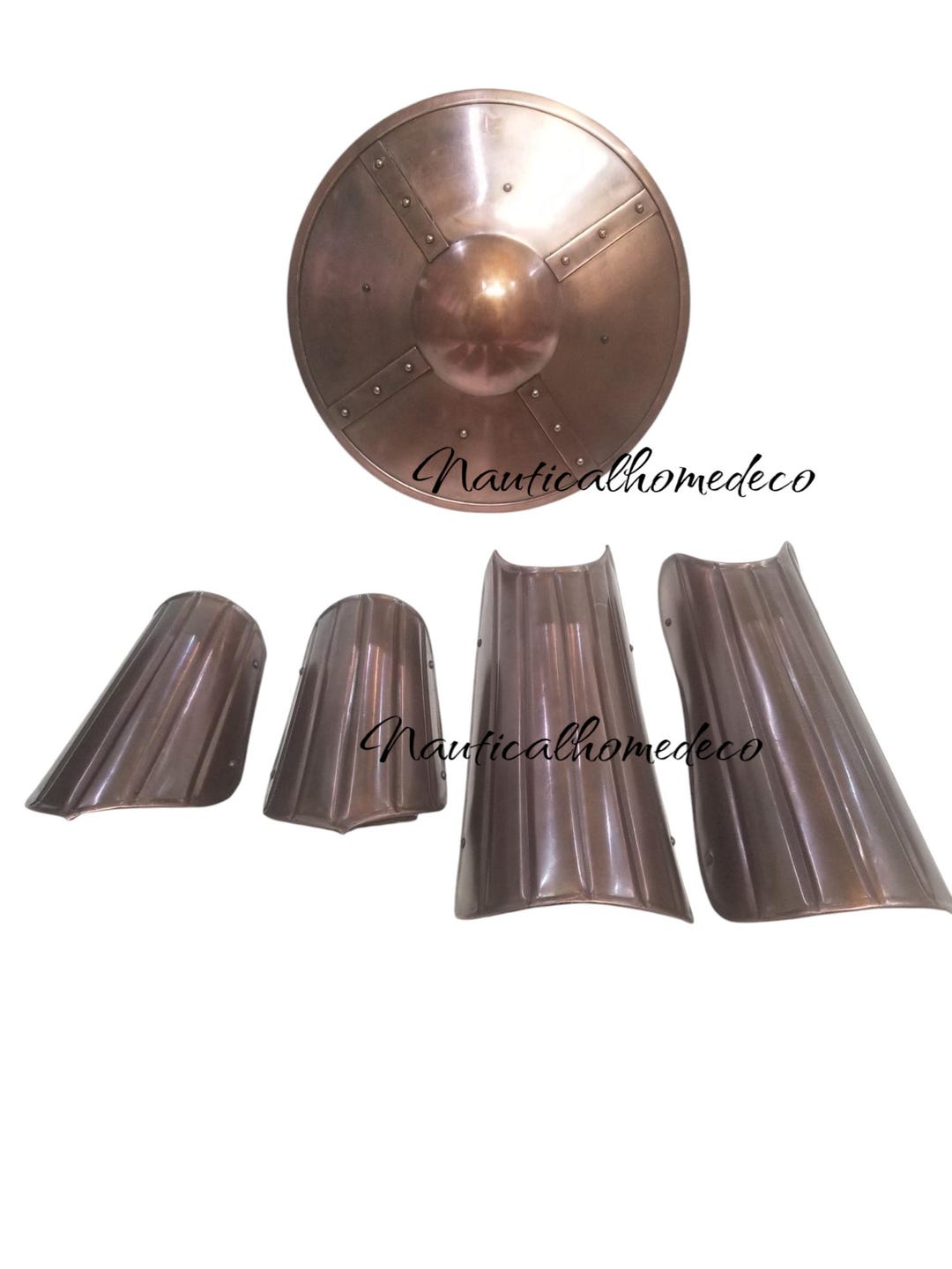 Roman Armor Costume Set – Handmade Medieval Buckler Shield With Arm ...