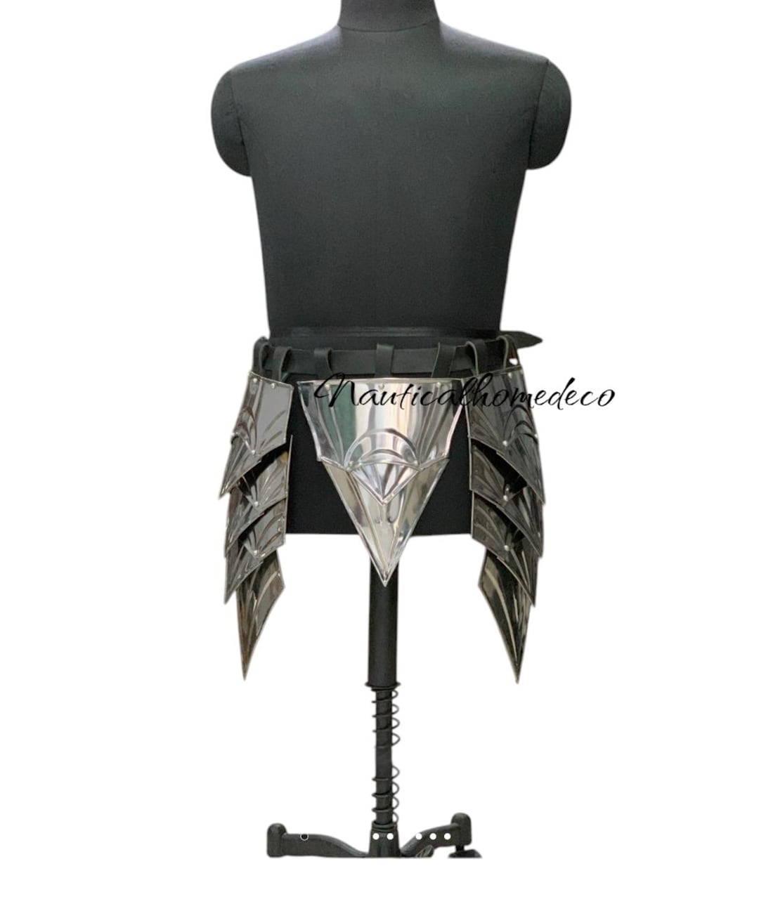 Medieval Knight Gothic LARP SCA Steel Tasset Leather Belt Roman Cuirass ...