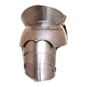 Medieval Knight Armor Gorget With Pauldrons Roman Cuirass Steel Knight ...