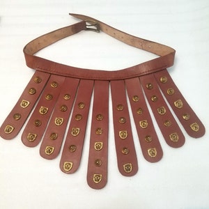 Greco-roman Medieval Leather Belt - LARP Cosplay Prop - Nautical ...