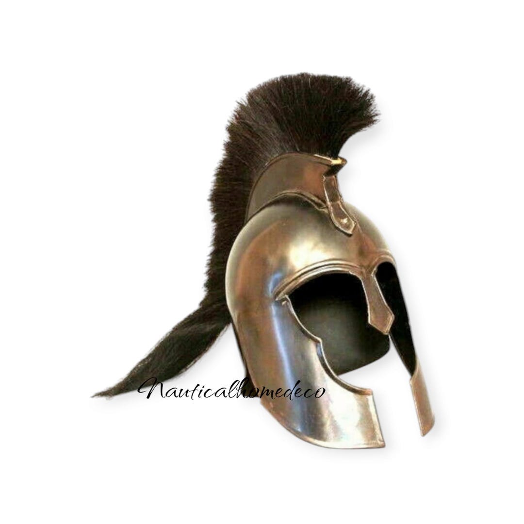 Medieval Roman Troy Trojan Helmet With Plume Spartan Warrior Armor for ...
