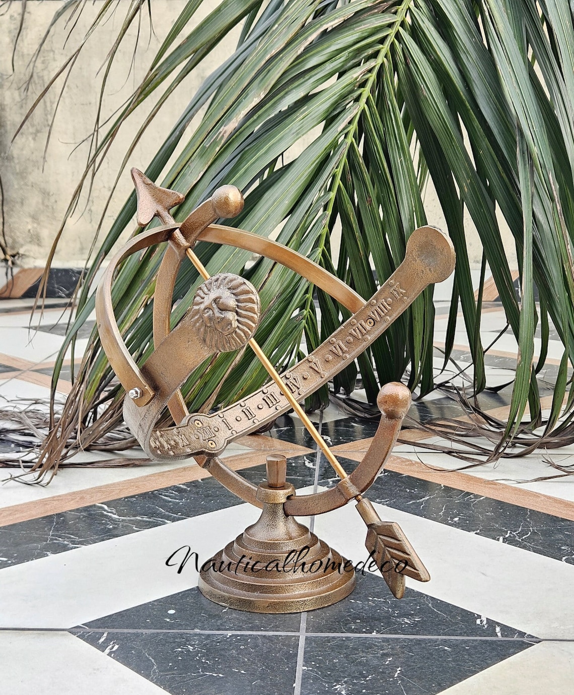 Vintage Garden Sundial Sculpture Armillary Unique Garden Decor Yard ...