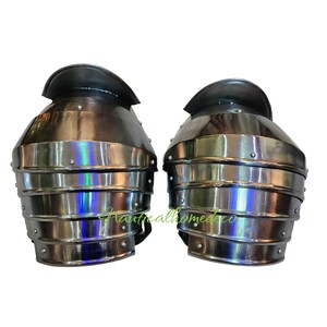 Medieval Knight Muscle Armor Chest Plate & Pauldrons Roman Cuirass ...