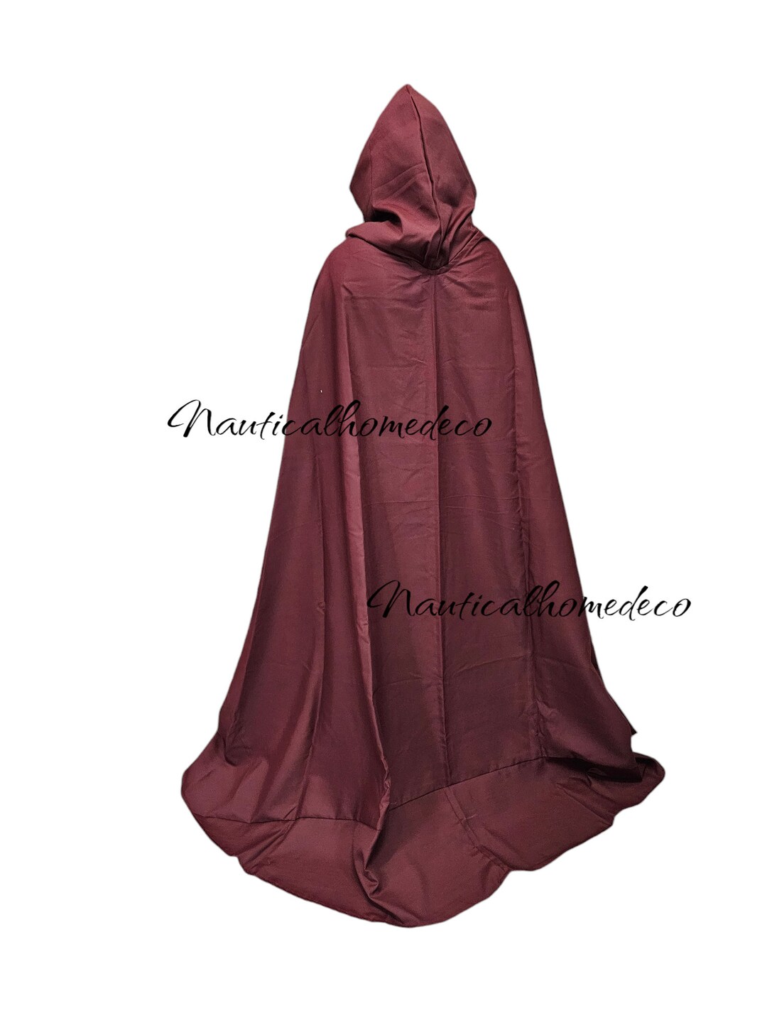 Hooded Medieval Cloak - Renaissance Viking Crusader Riding Cloak ...
