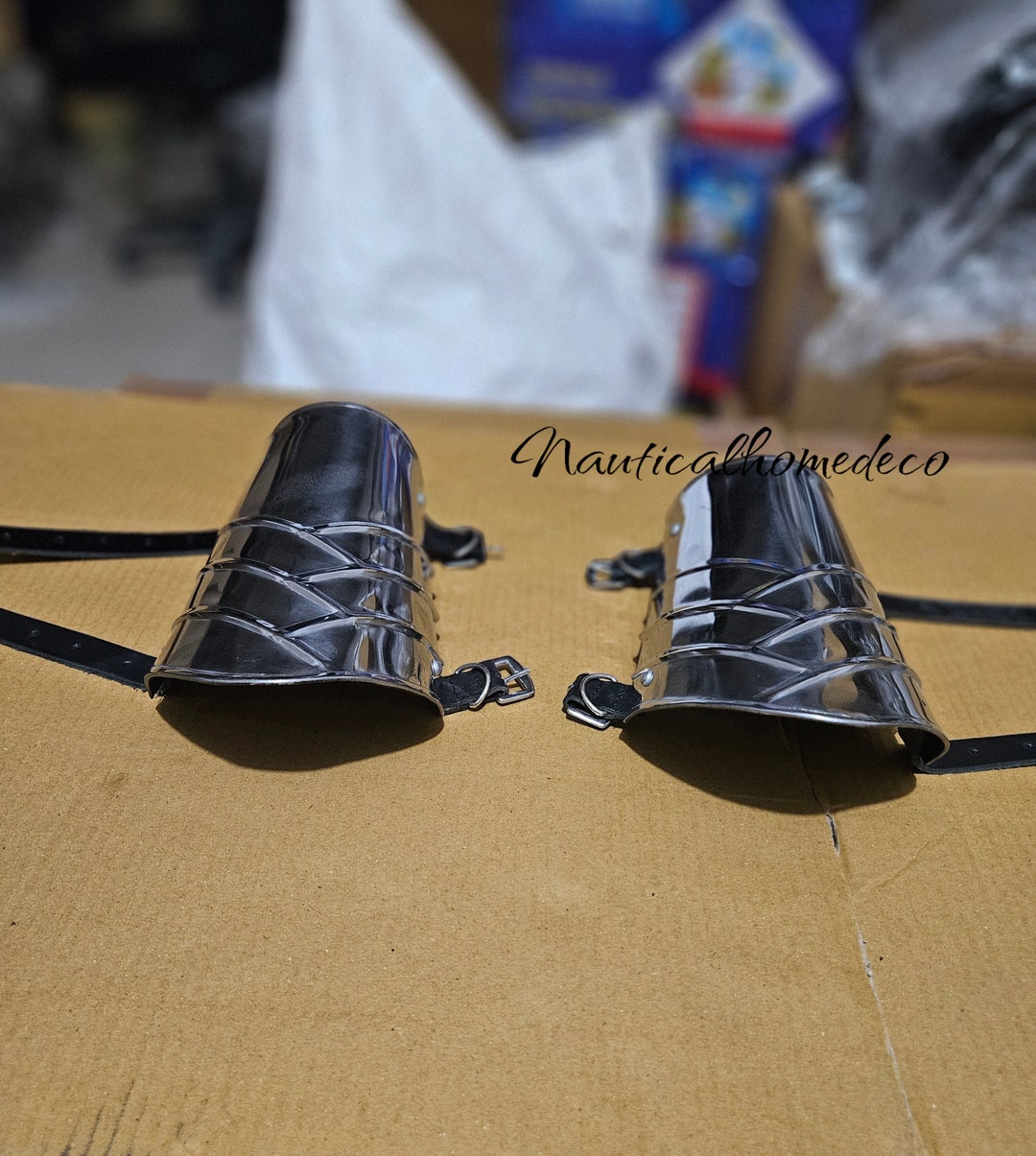 Medieval Roman Arm Guards Handmade Armor Costume for Reenactment ...