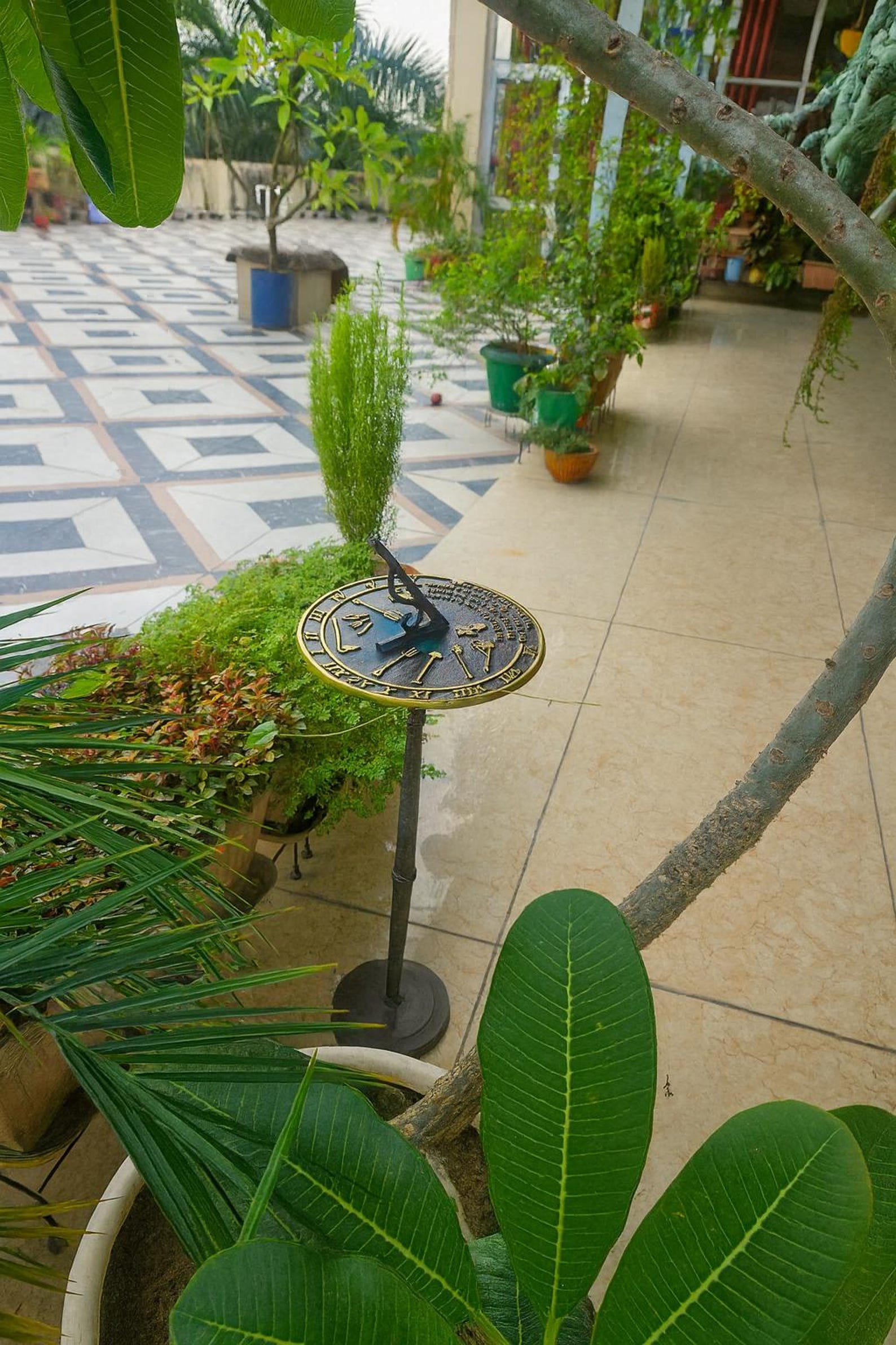 Garden Sundial With Foldable Stand Vintage Solar Dial for Indoor ...