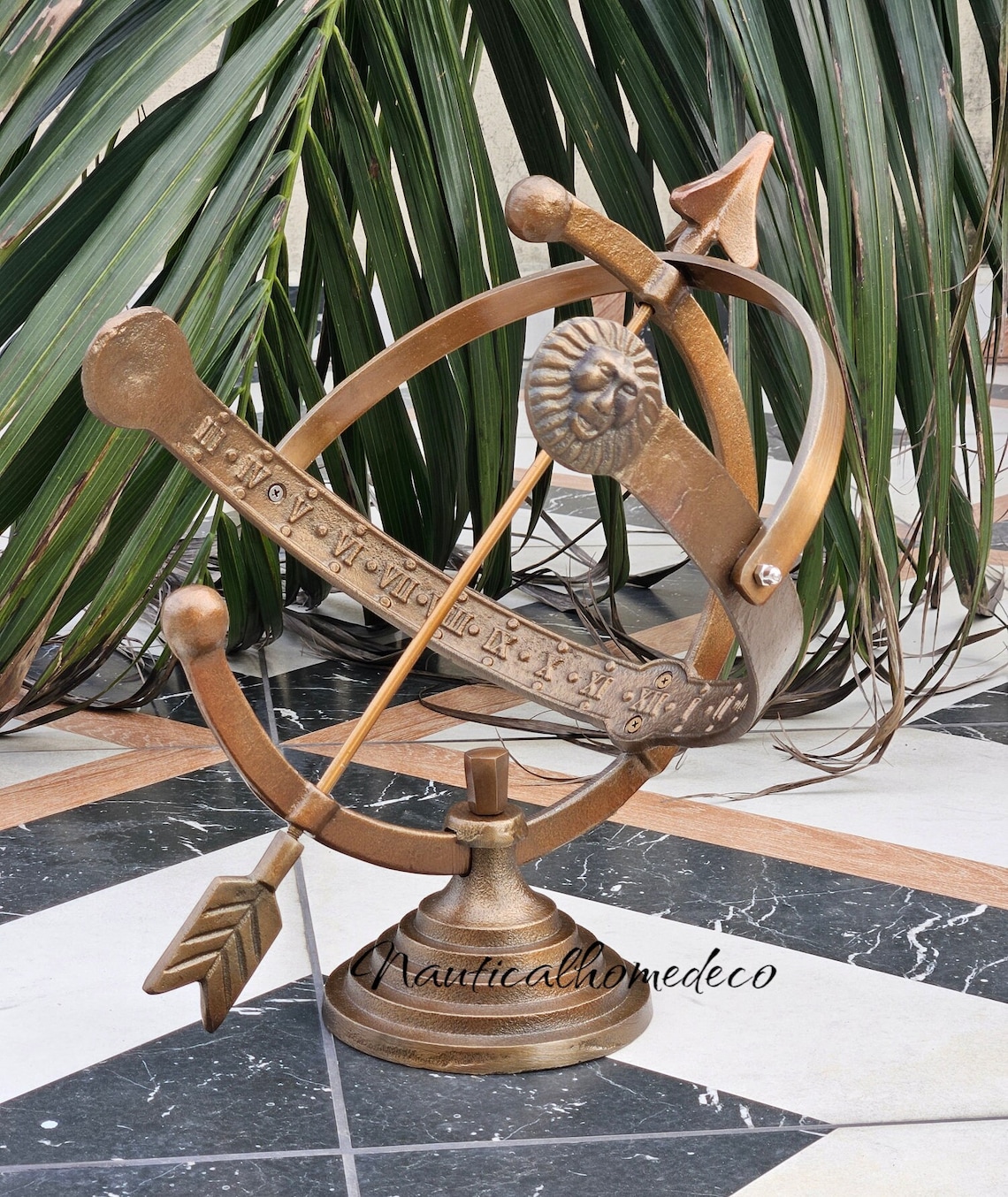 Vintage Garden Sundial Sculpture Armillary Unique Garden Decor Yard ...