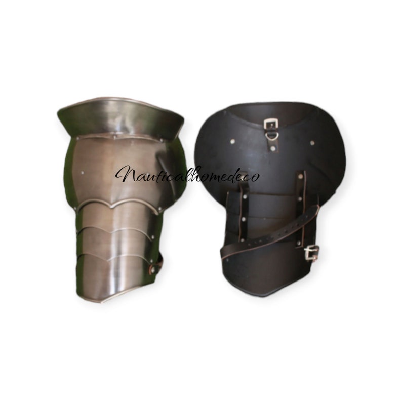 Medieval Knight Armor Gorget With Pauldrons Roman Cuirass Steel Knight ...