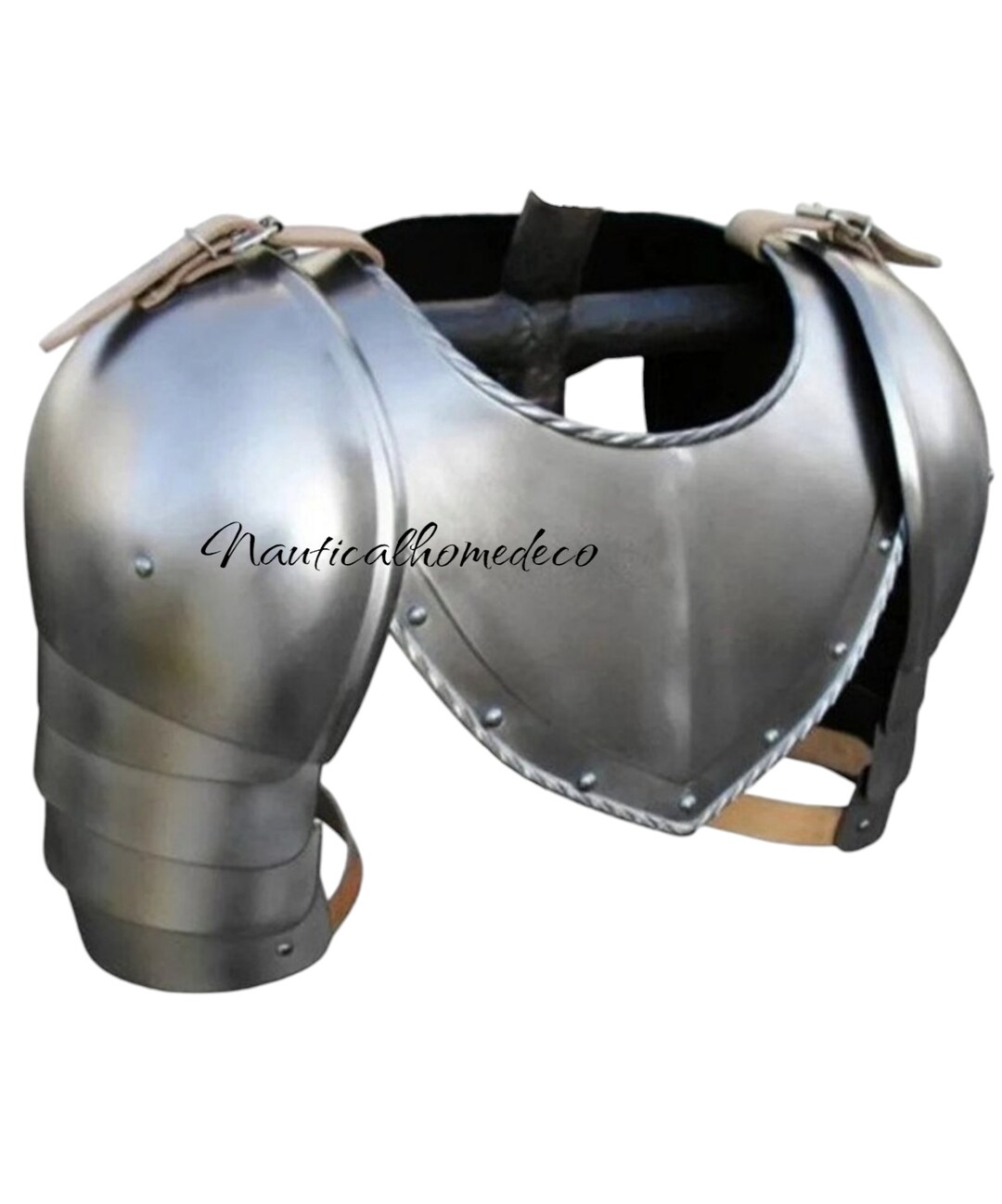 Medieval Knight Gorget With Pauldrons Shoulder Guard Mild Steel Knight ...
