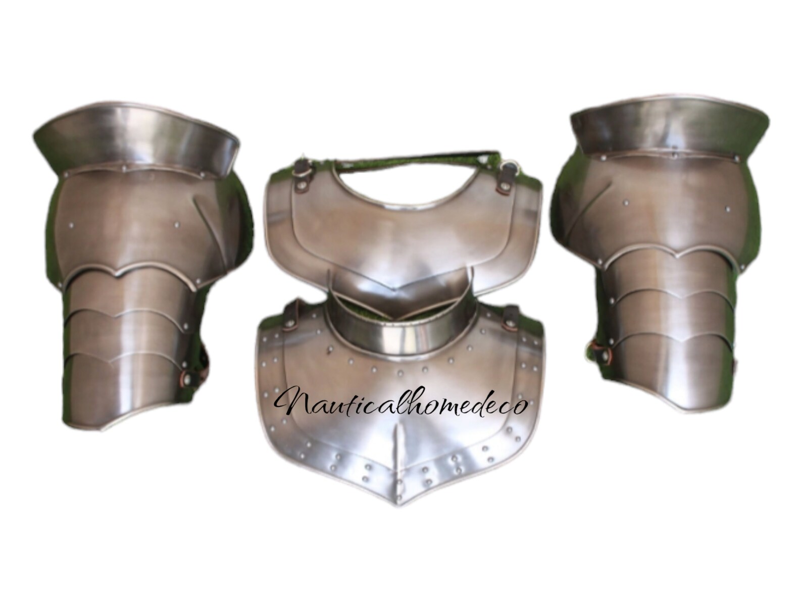 Medieval Knight Armor Gorget With Pauldrons Roman Cuirass Steel Knight ...