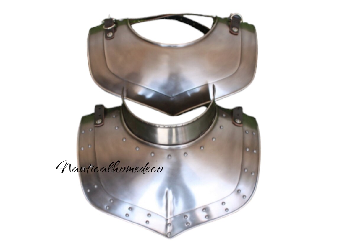 Medieval Knight Armor Gorget With Pauldrons Roman Cuirass Steel Knight ...