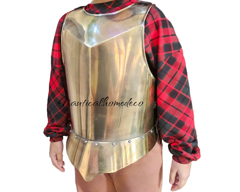 Medieval Knight Muscle Armor Chest Plate Brass Finish Roman Cuirass ...