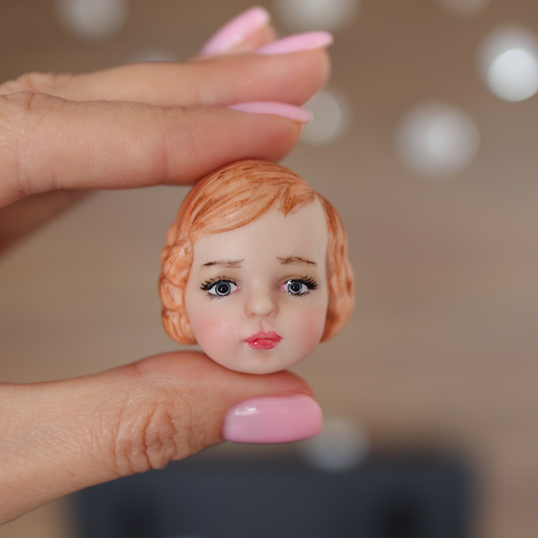 Doll Faces for Making Teddy Doll. Sculptural Parts of the Doll’s Body ...