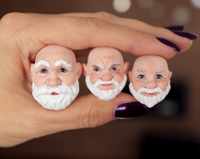 Doll Faces, Sculptural Parts of the Dolls Body, Doll Head, Santa Claus ...