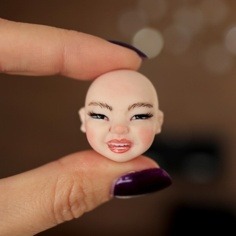 Doll Faces, Sculptural Parts of the Doll’s Body, Doll Head, Asian Face ...