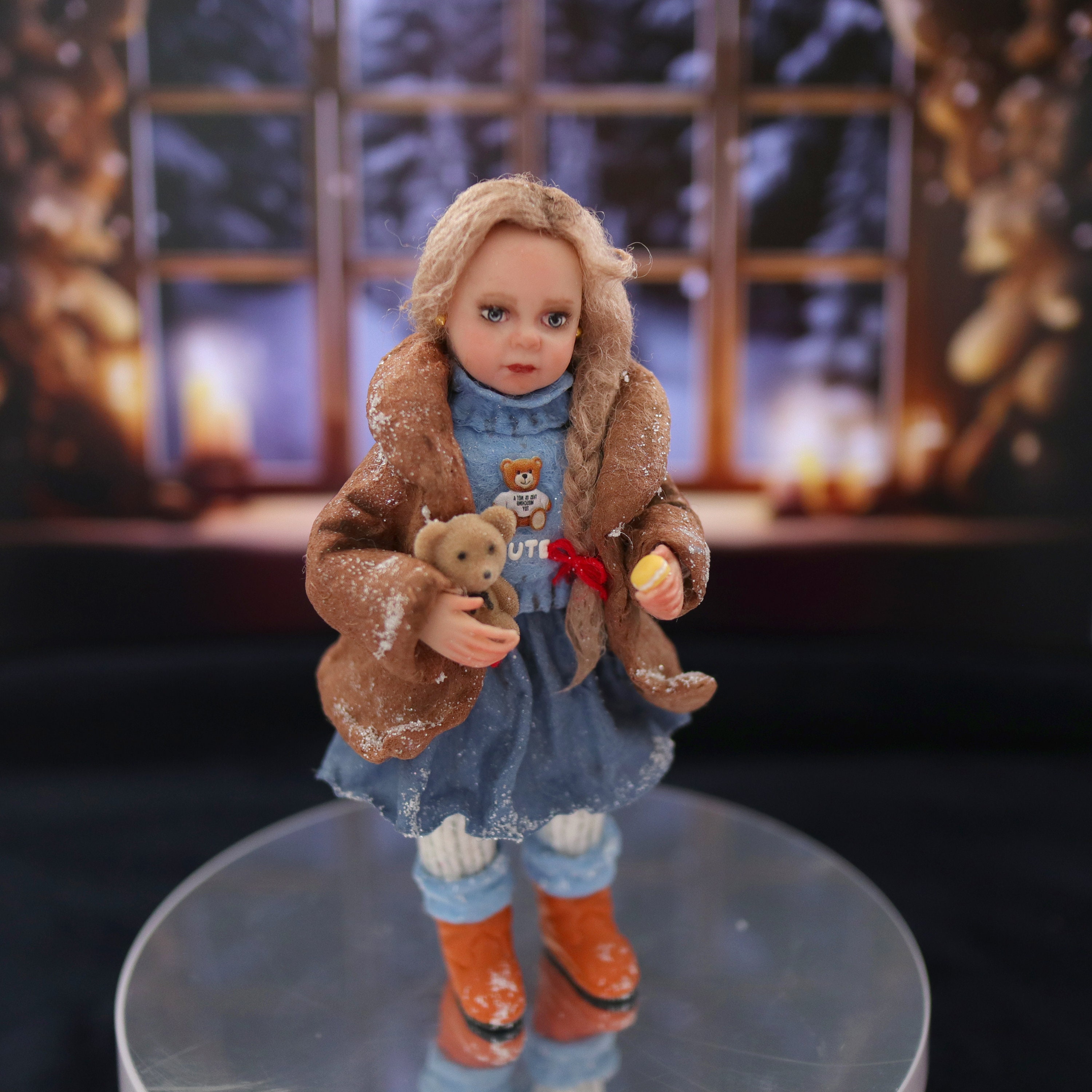 Cotton Wool Doll / Winter Baby / Christmas Ornament / Vintage Style ...