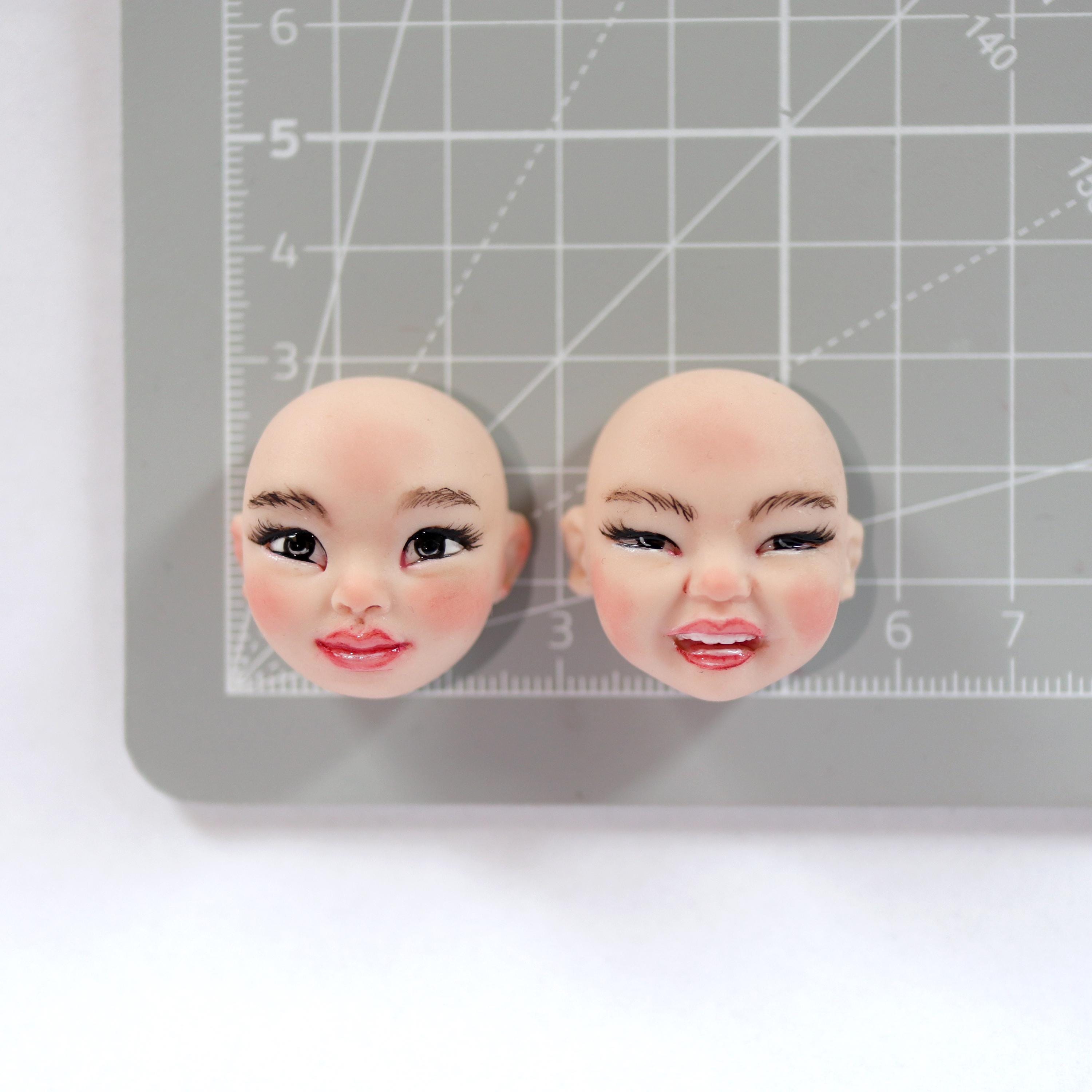 Doll Faces, Sculptural Parts of the Doll’s Body, Doll Head, Asian Face ...