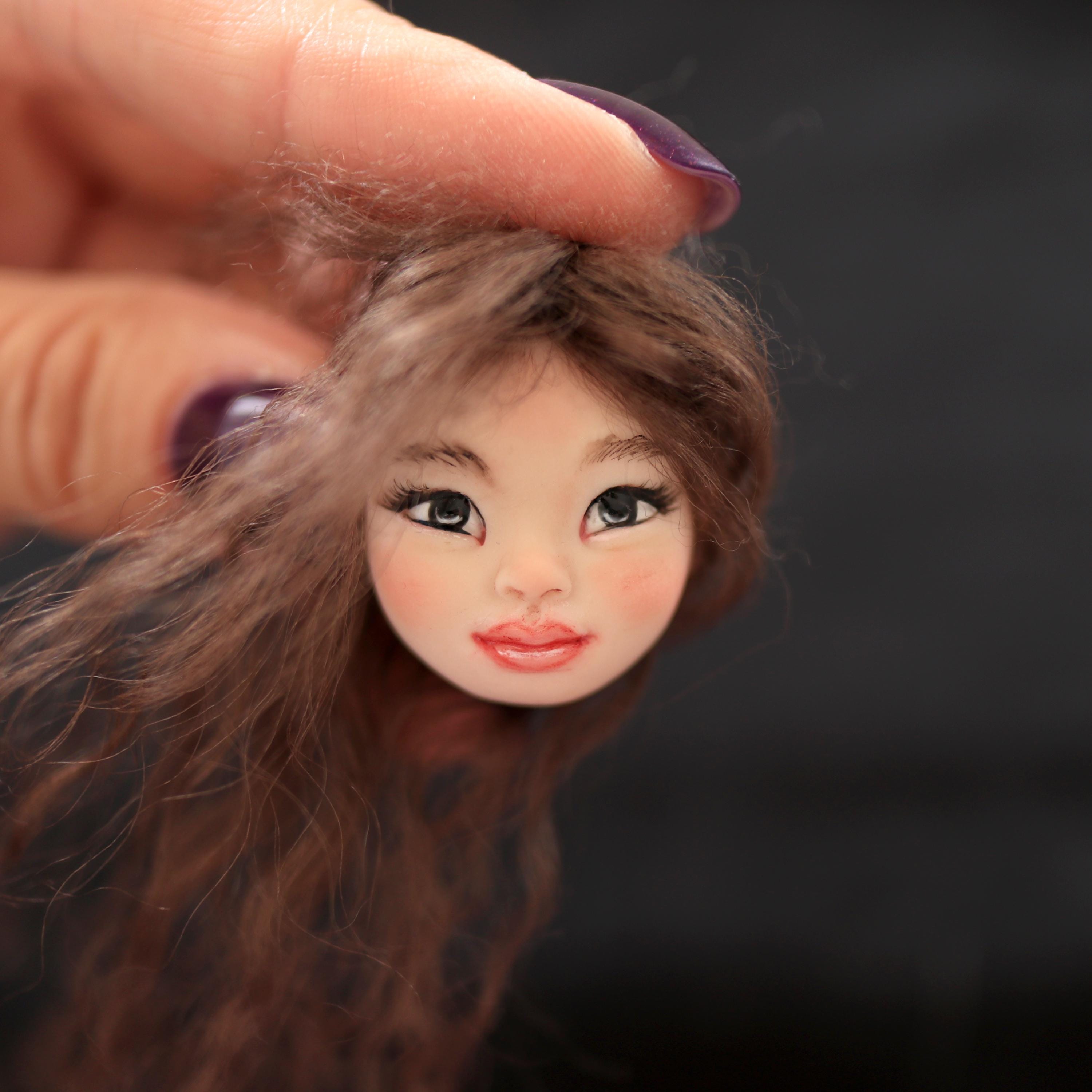 Doll Faces, Sculptural Parts of the Doll’s Body, Doll Head, Asian Face ...