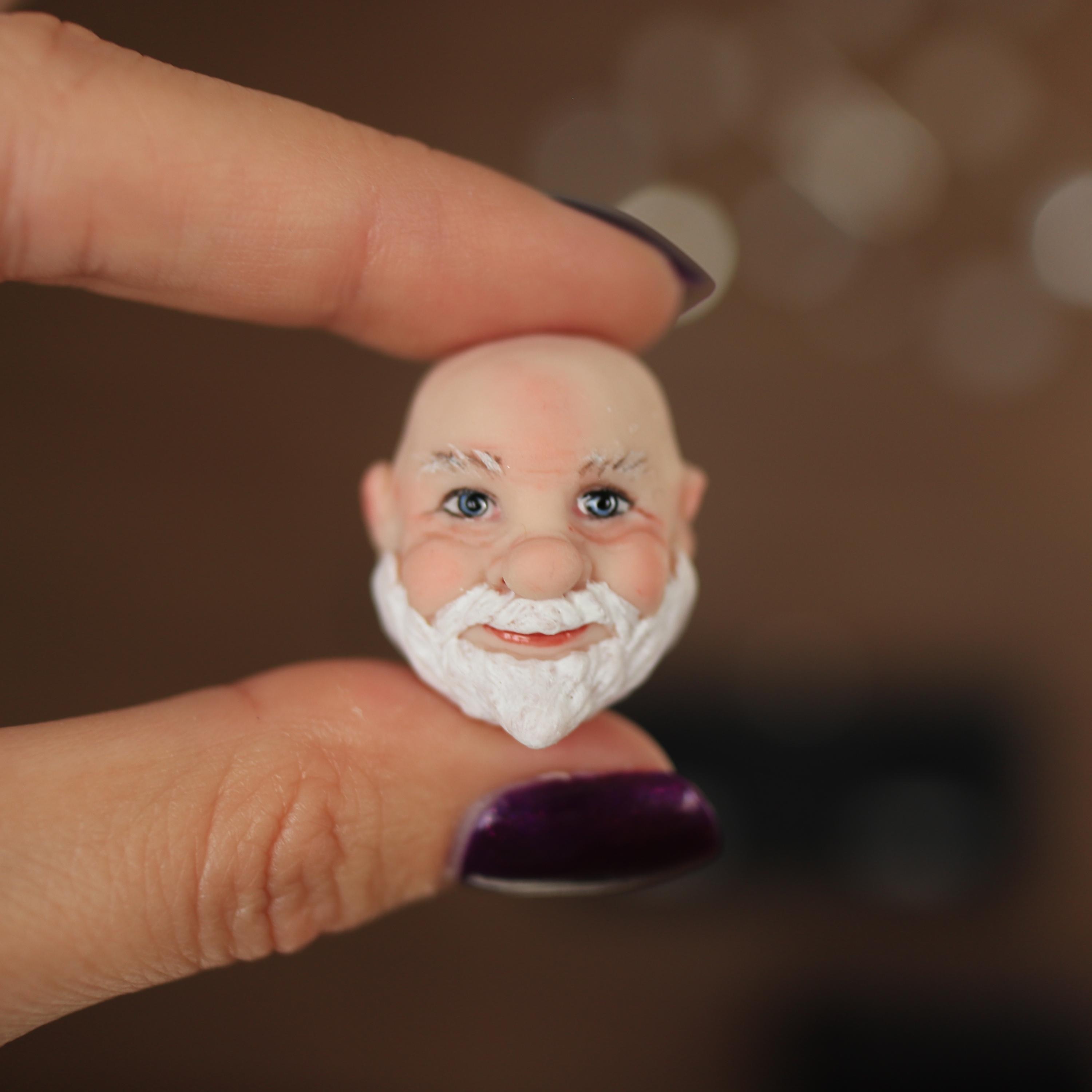 Doll Faces, Sculptural Parts of the Doll’s Body, Doll Head, Santa Claus ...