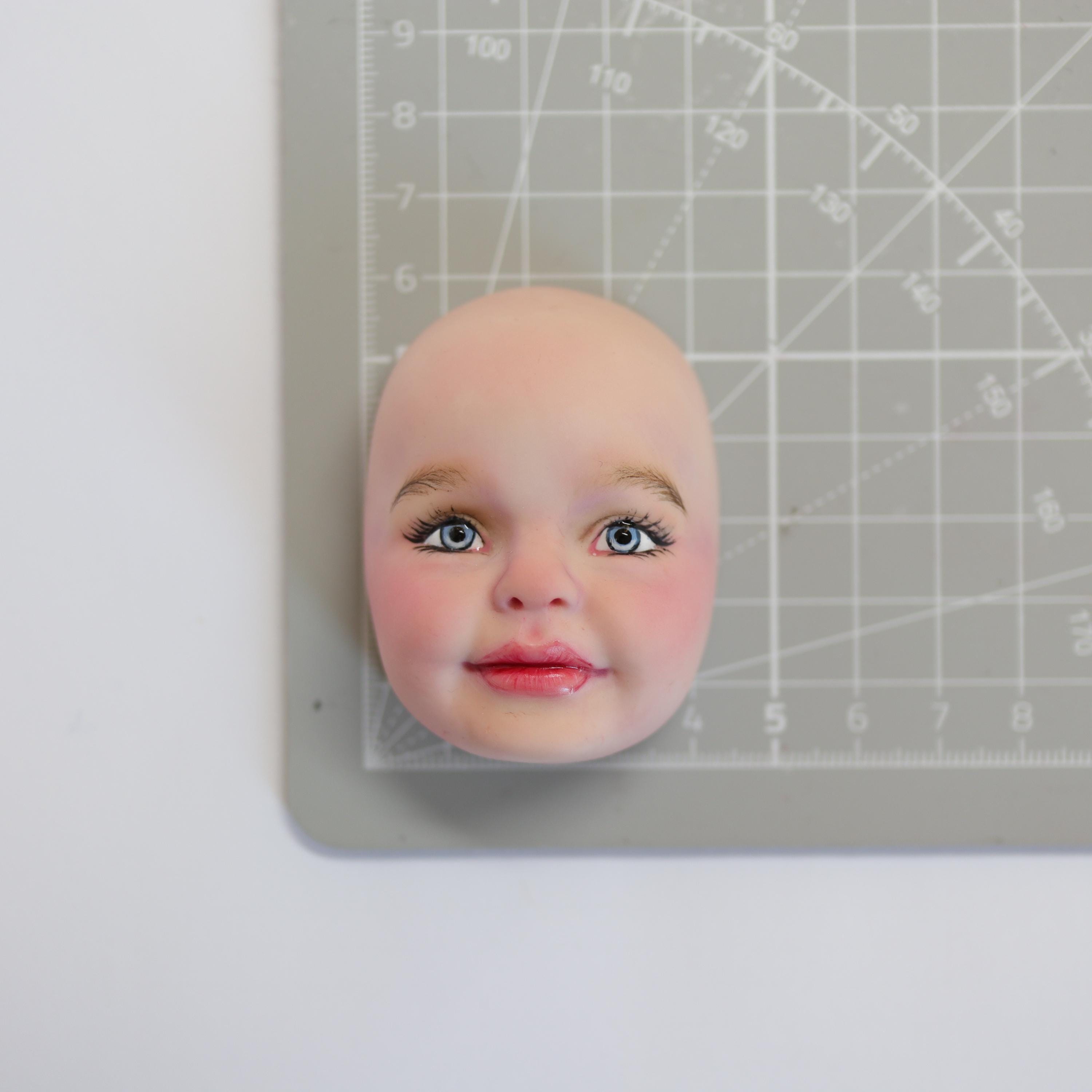 Doll Faces. Sculptural Parts of the Doll’s Body. Doll Face 6 Cm - Etsy ...