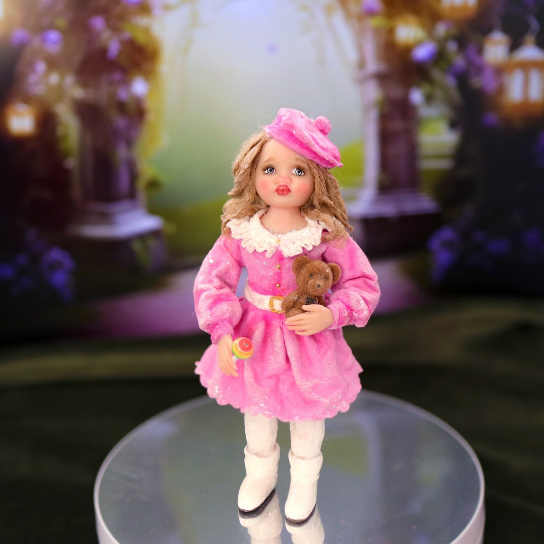 Cotton Wool Doll / Winter Baby / Christmas Ornament / Vintage Style ...