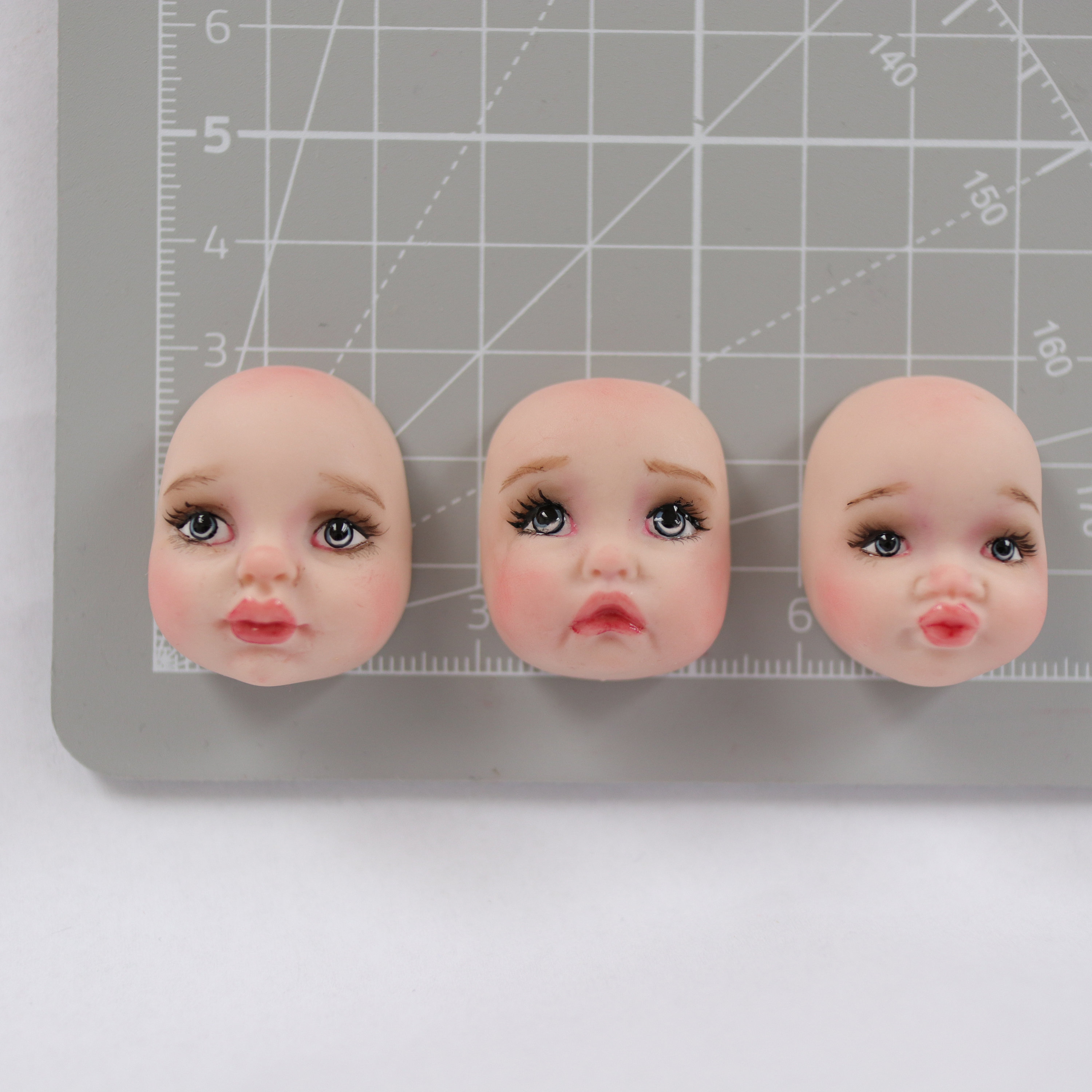 Doll Faces for Making Teddy Doll. Sculptural Parts of the Doll’s Body ...