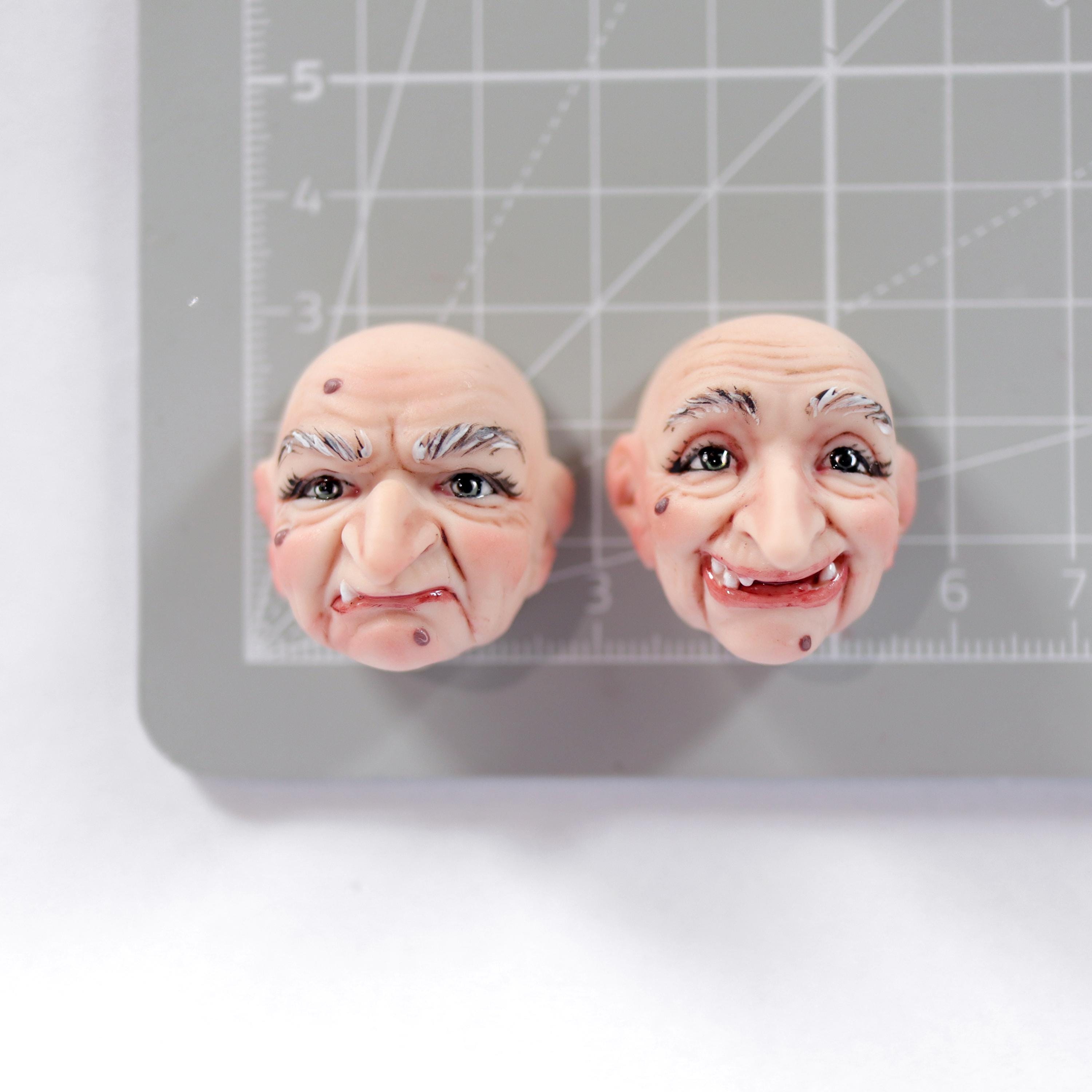 Doll Faces, Sculptural Parts of the Doll’s Body, Witch, Doll Head ...