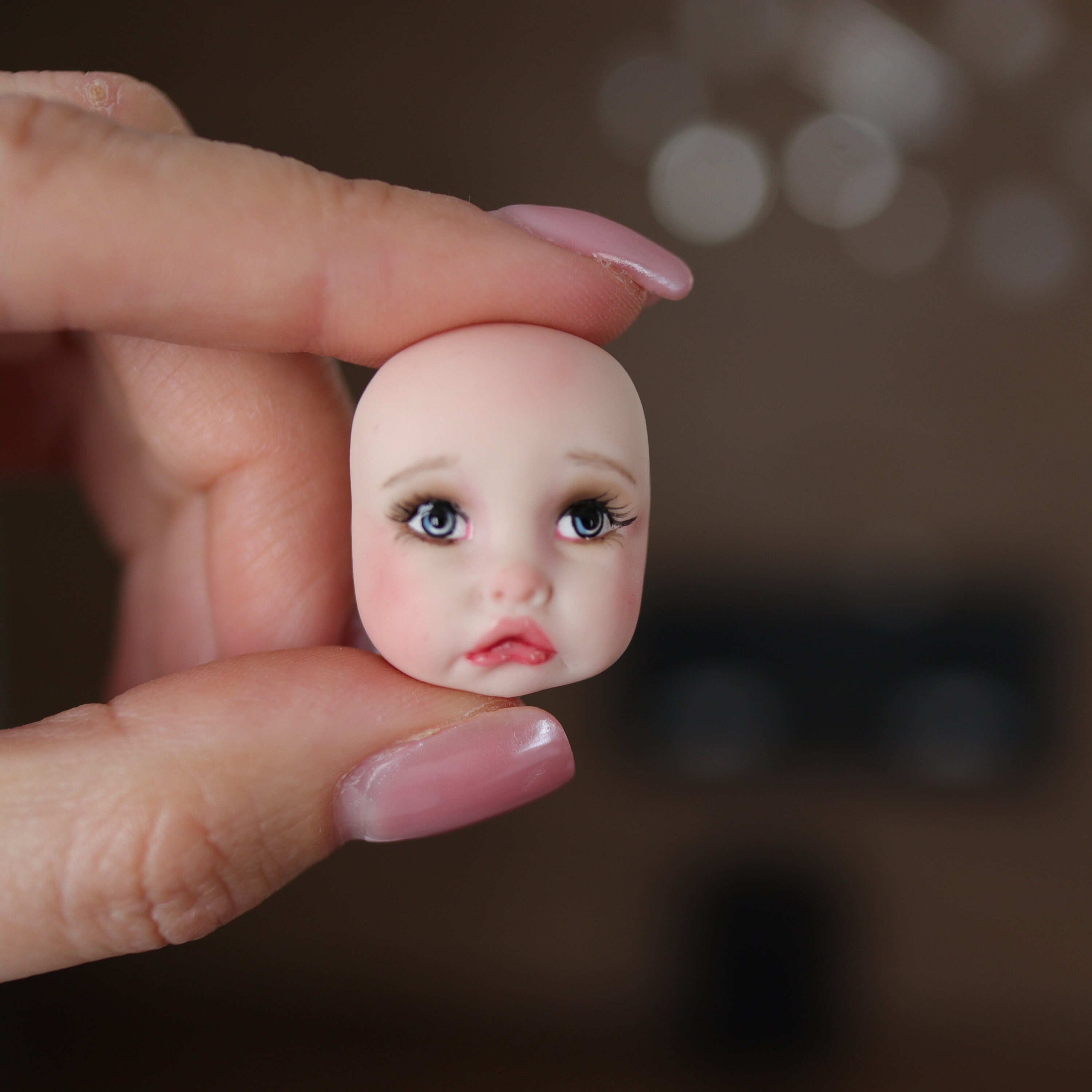 Doll Faces for Making Teddy Doll. Sculptural Parts of the Doll’s Body ...