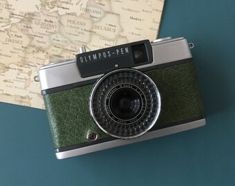 1960s Olympus Pen-ee Half Frame Film Camera With Pouch and Strap - Etsy