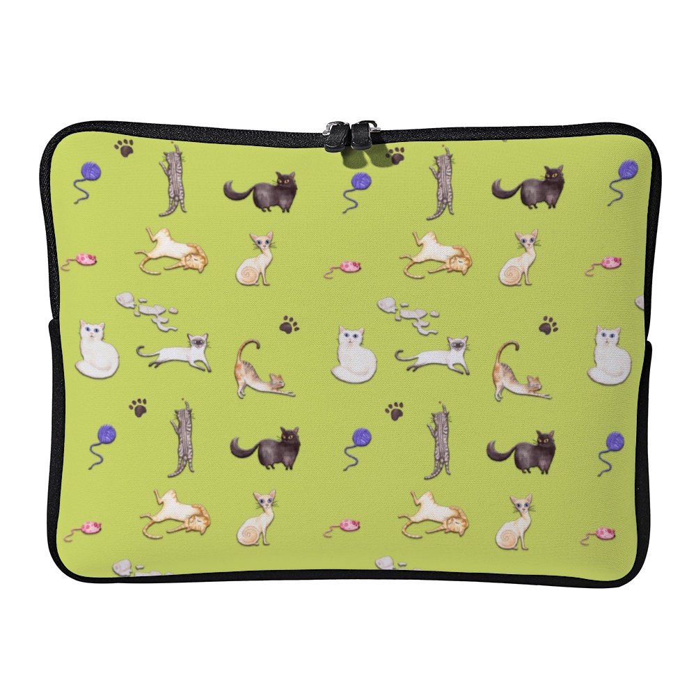 Cats Laptop Sleeve Multi Size Laptop Case Business Briefcase | Etsy