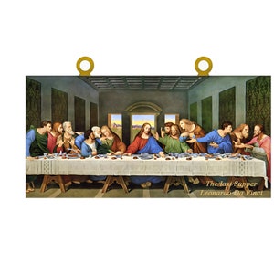 The Last Supper Ceramic Tile: Religious Wall Art, Da Vinci's 'il ...