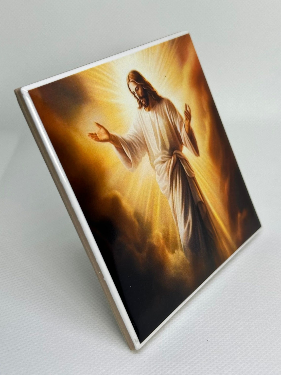 Ceramic Jesus Tile Divine Mercy Picture Catholic Picture Frame ...