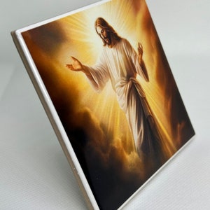 Ceramic Jesus Tile | Divine Mercy Picture | Catholic Picture Frame ...