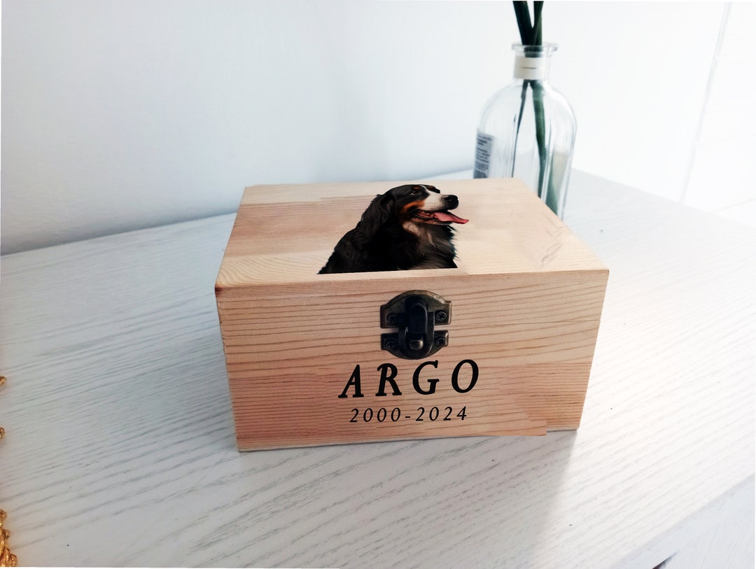 Personalized Wooden Keepsake Box With Photo and Memorial Sign for the ...