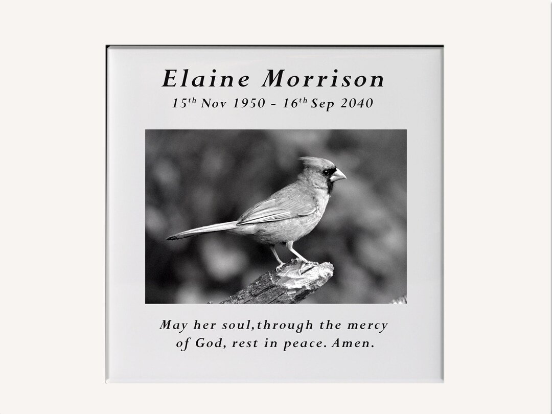 Religious Tomb Art- Cardinal Memorial Tile - Christian Ceramic ...