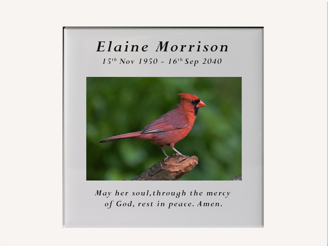 Religious Tomb Art- Cardinal Memorial Tile - Christian Ceramic ...