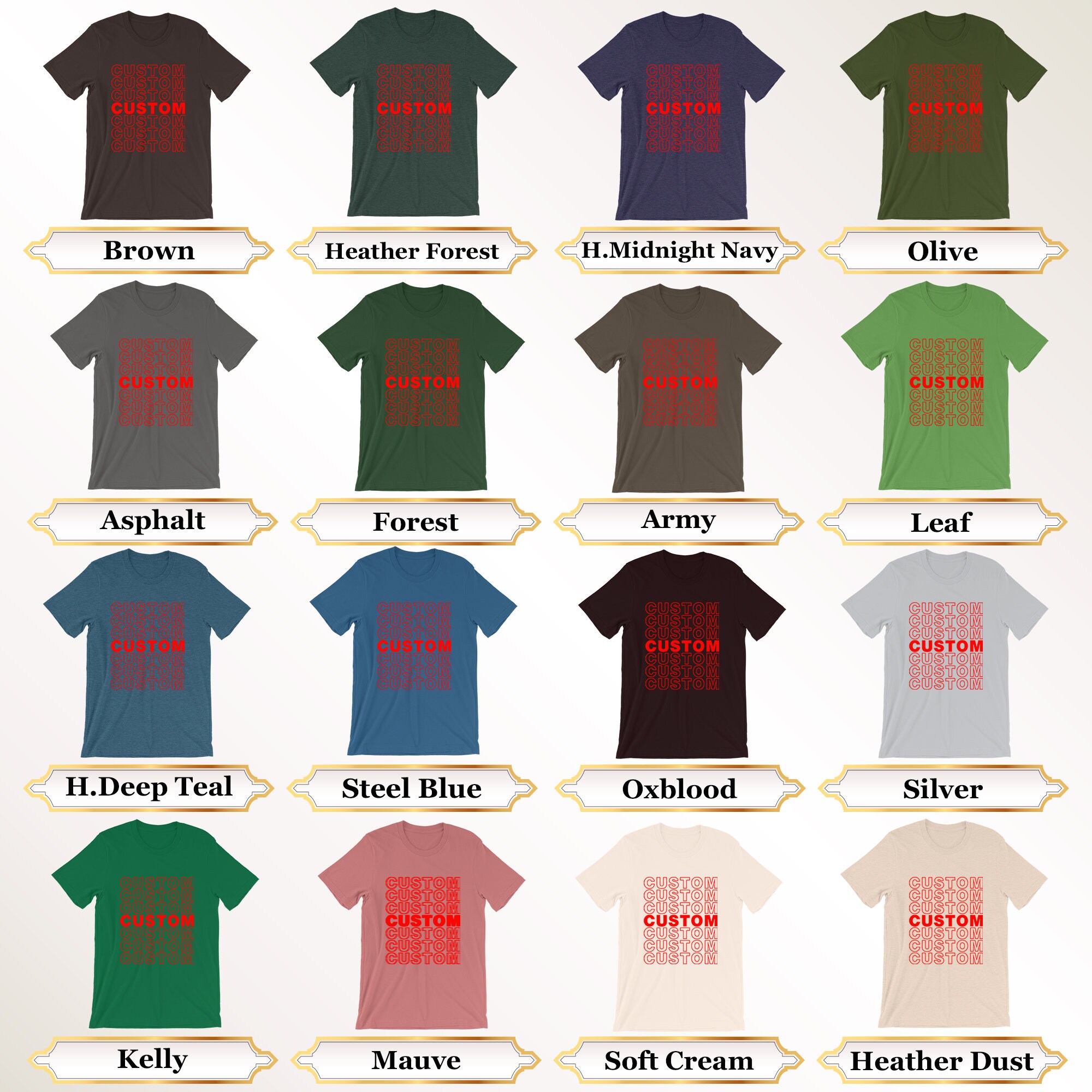 Custom Shirts, Custom Red Text, Custom Tshirt, Custom Shirt, Custom to ...