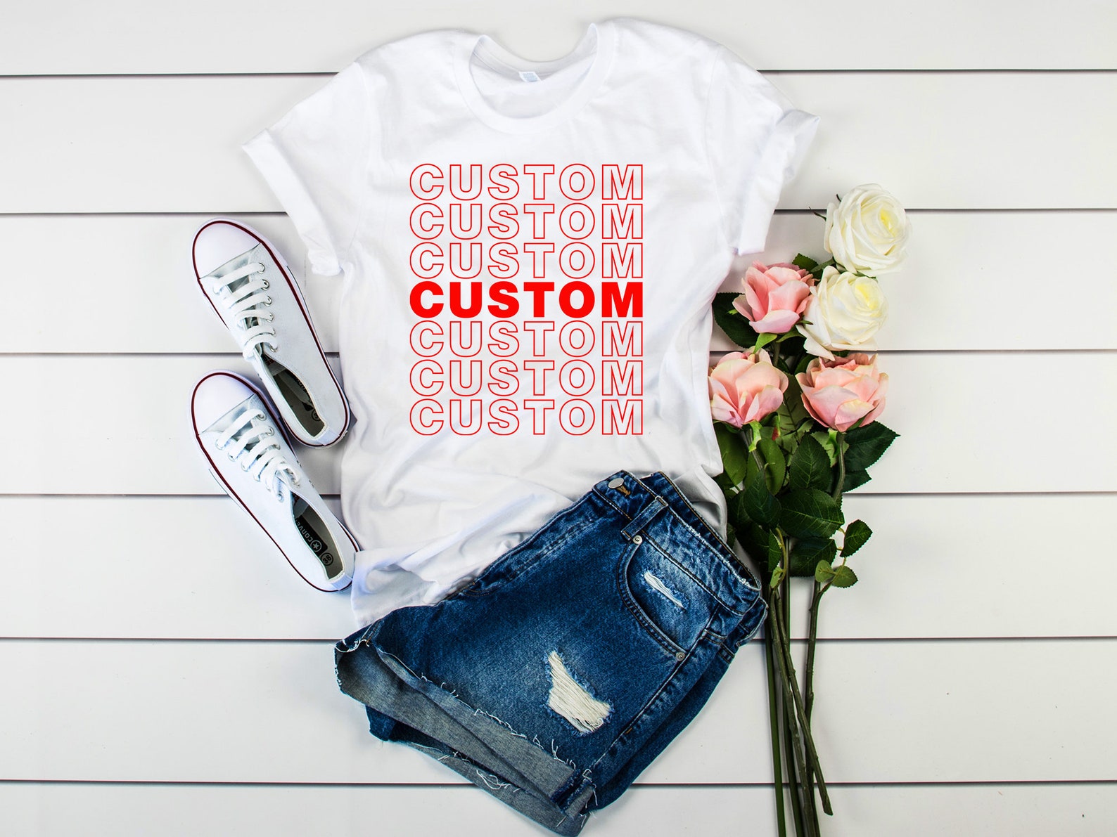 Custom Shirts, Custom Red Text, Custom Tshirt, Custom Shirt, Custom to ...