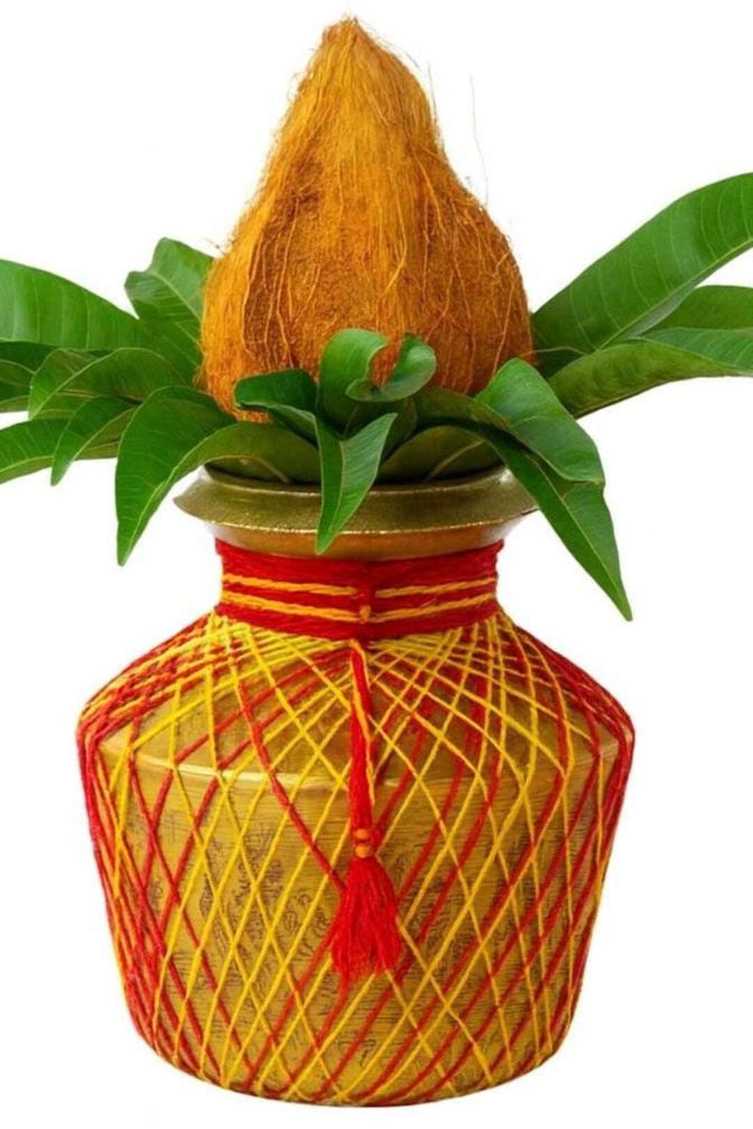 Engraved Brass Kalash | Temple Pooja Pot | Puja | Wedding ...