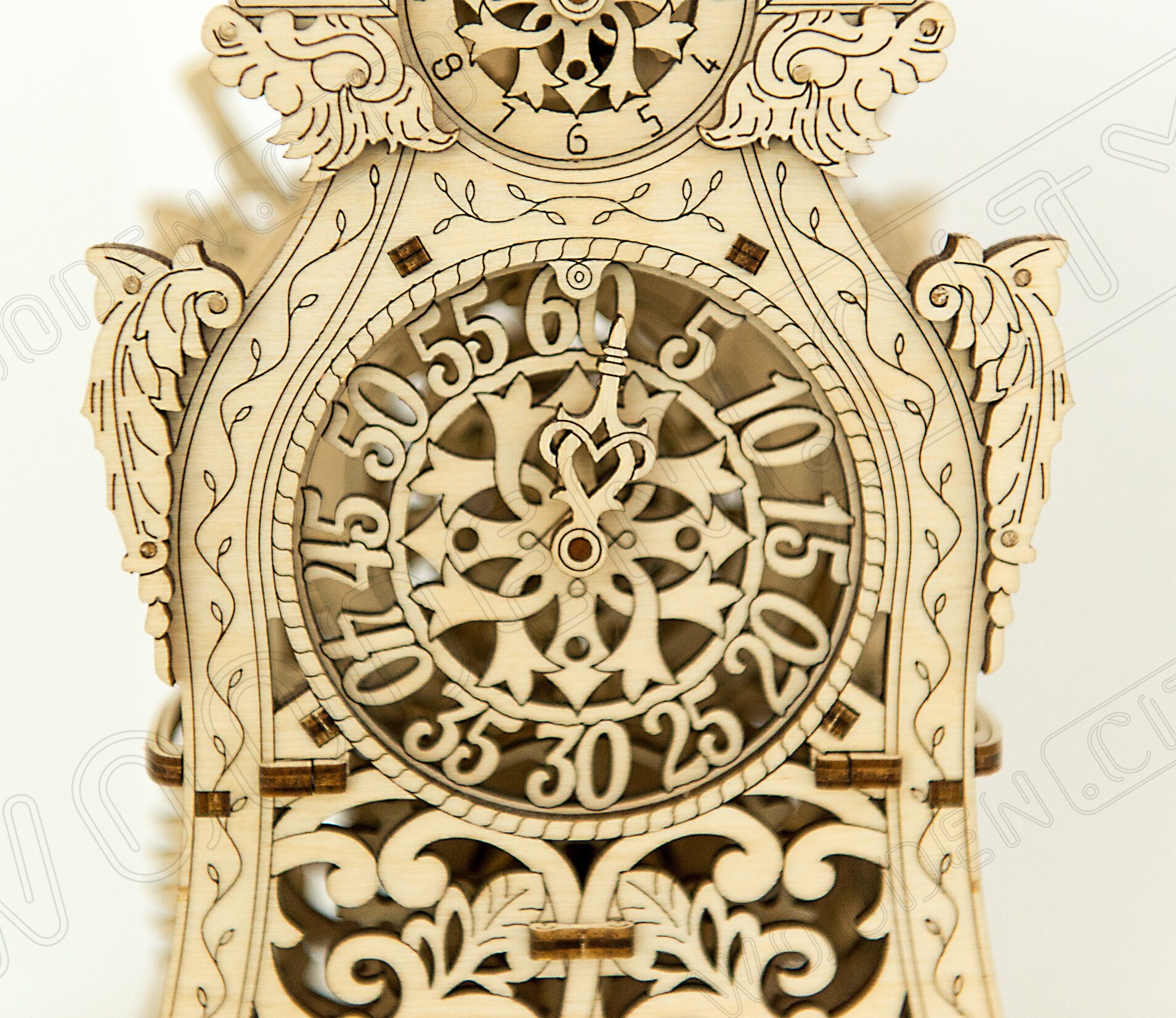 Magic Clock Wooden Mechanical Puzzles for Adults and Kids to Build 3D ...