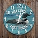 Loon Themed Cottage Welcome Clock, Loon Bird Clocks, Rustic Cottage ...